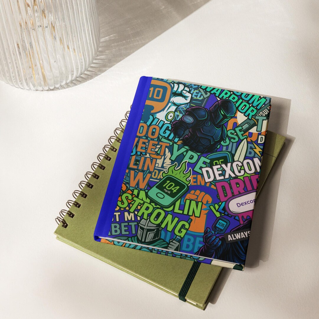 Dexcom Warrior Sticker-inspired Journal – Diabetes Humor Hardcover ...
