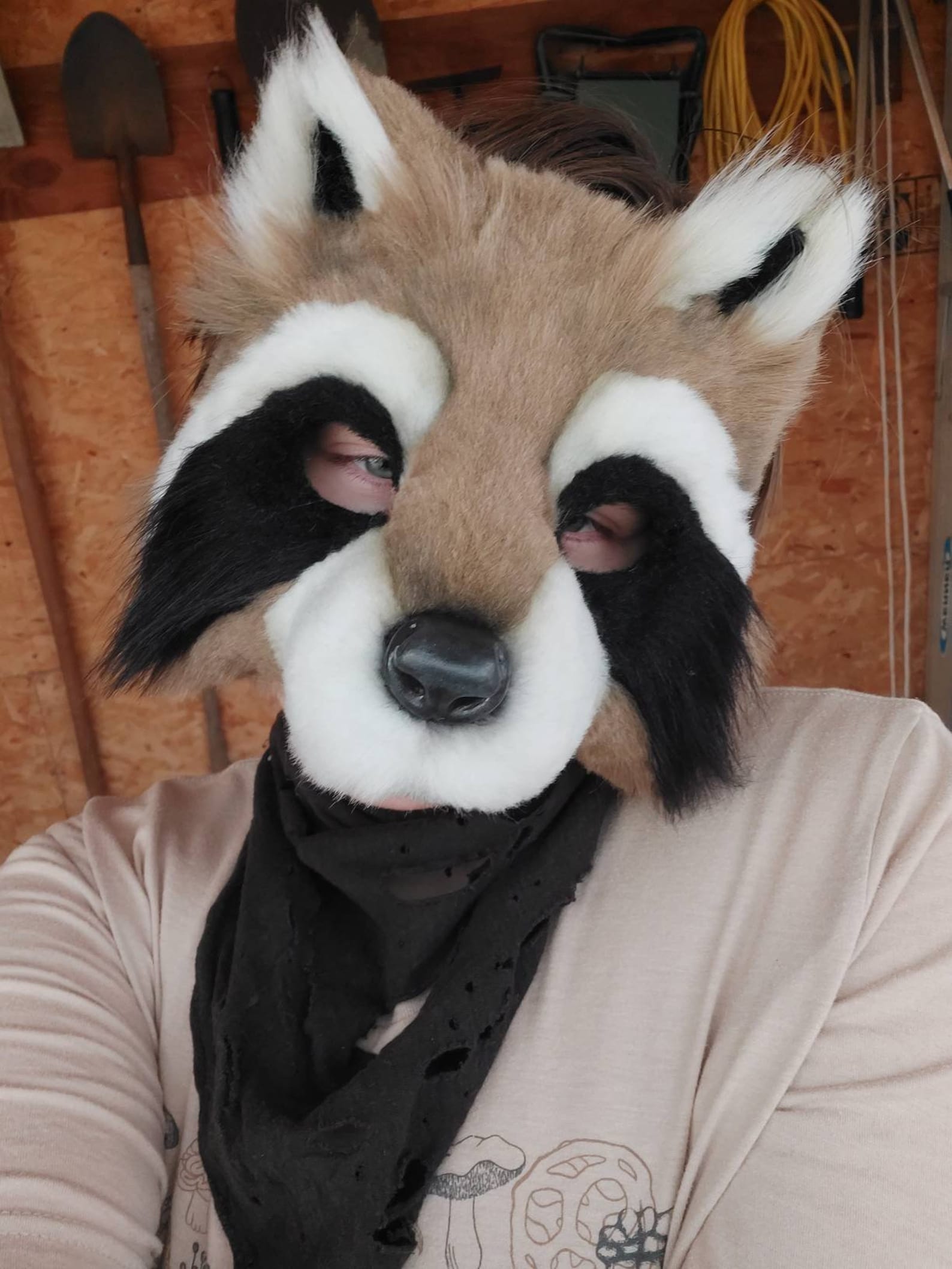 Raccoon Therian/larp Mask - Etsy