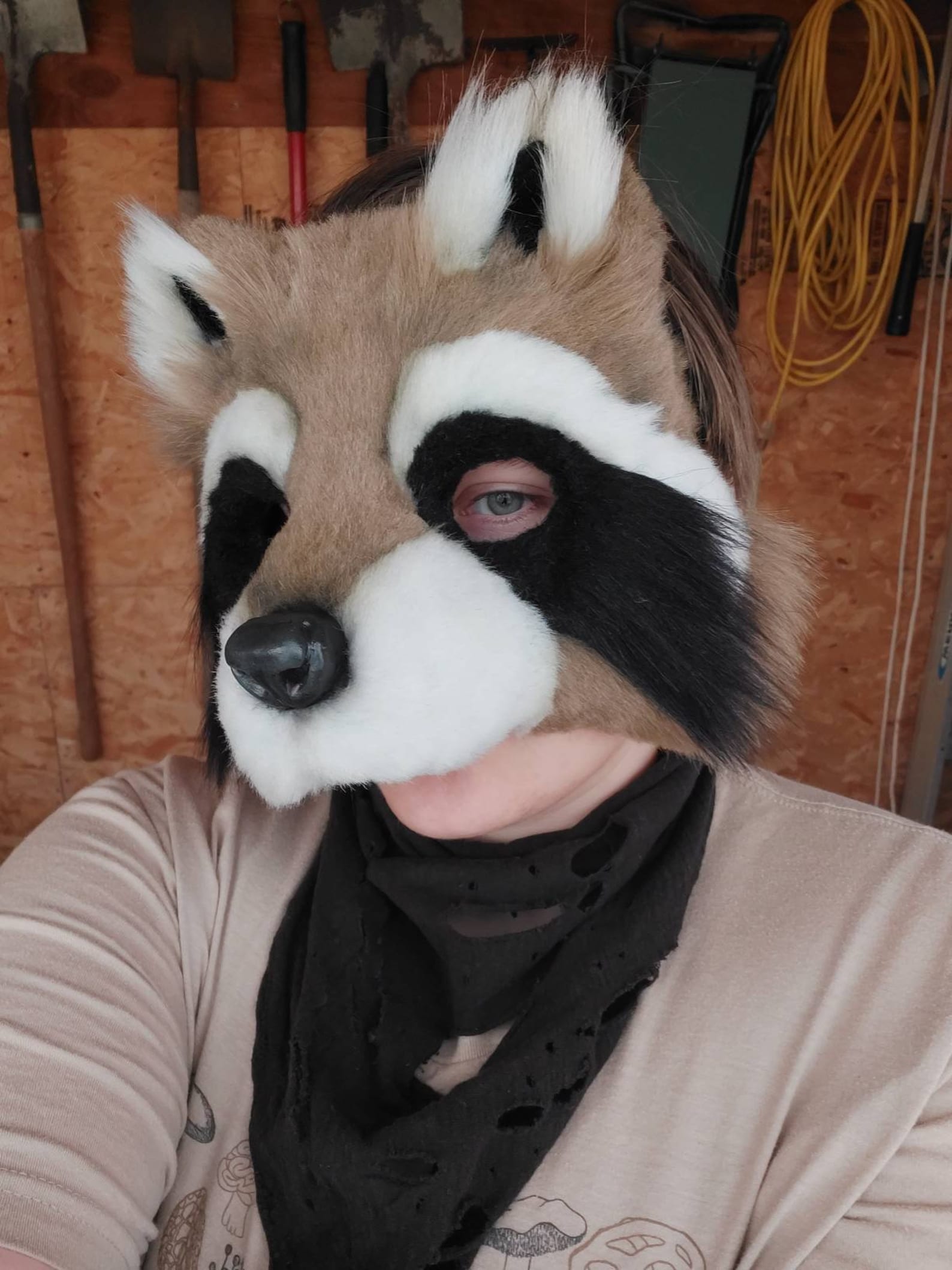 Raccoon Therian/larp Mask - Etsy