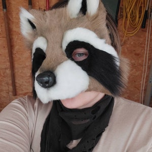 Raccoon Therian/larp Mask - Etsy