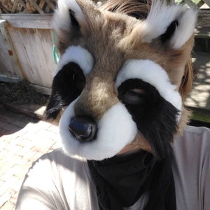 Raccoon Therian/larp Mask - Etsy