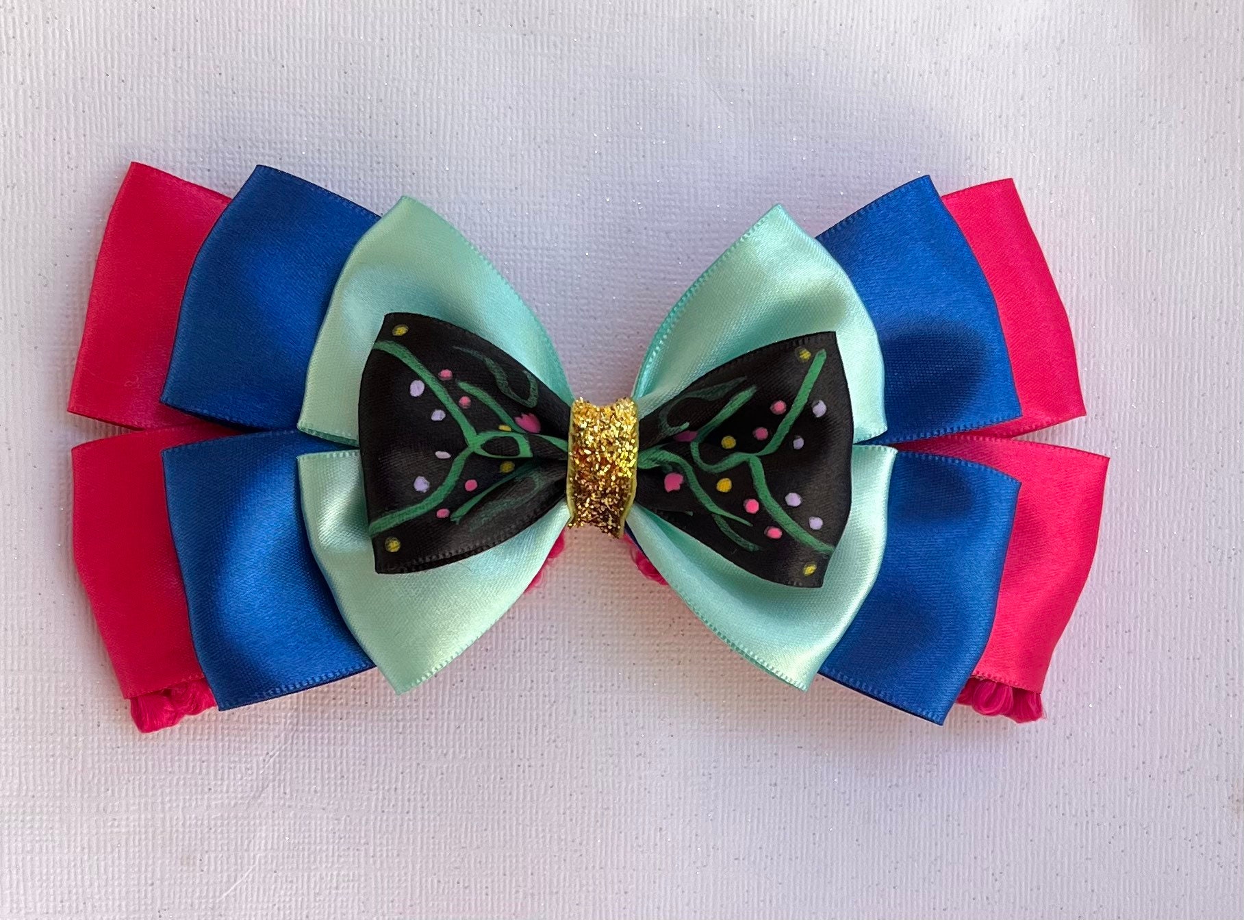 Anna Frozen Inspired Hair Bow Etsy