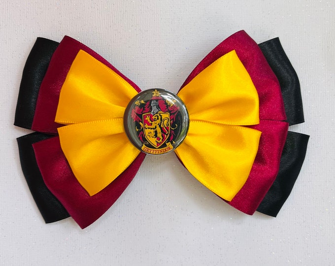 Harry Potter Gryffindor House Inspired Bow - Etsy