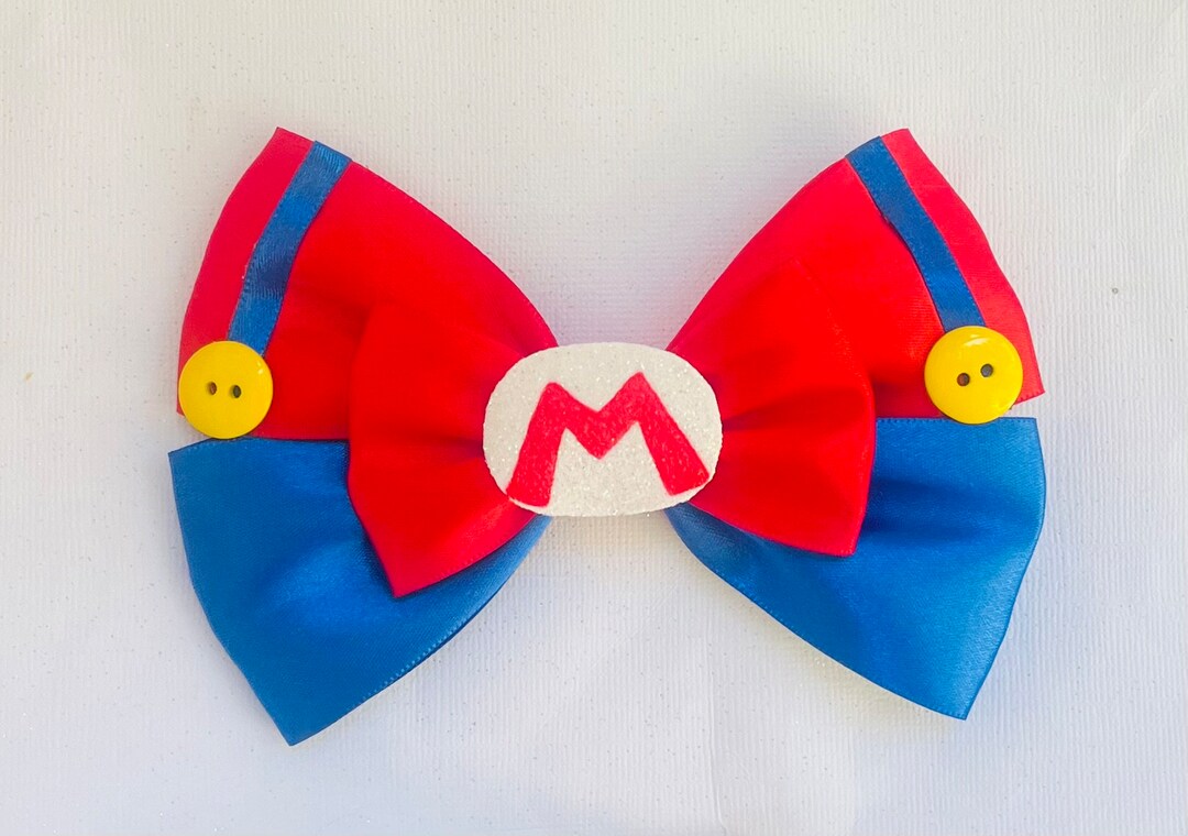 Mario Bros Inspired Hair Bow - Etsy