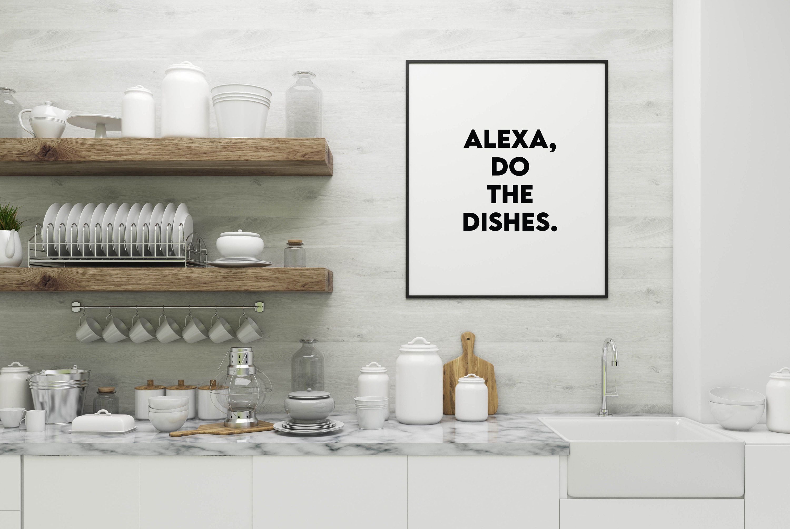 Alexa Do the Dishes Printable Quote, Alexa Quote Print, Funny Printable ...