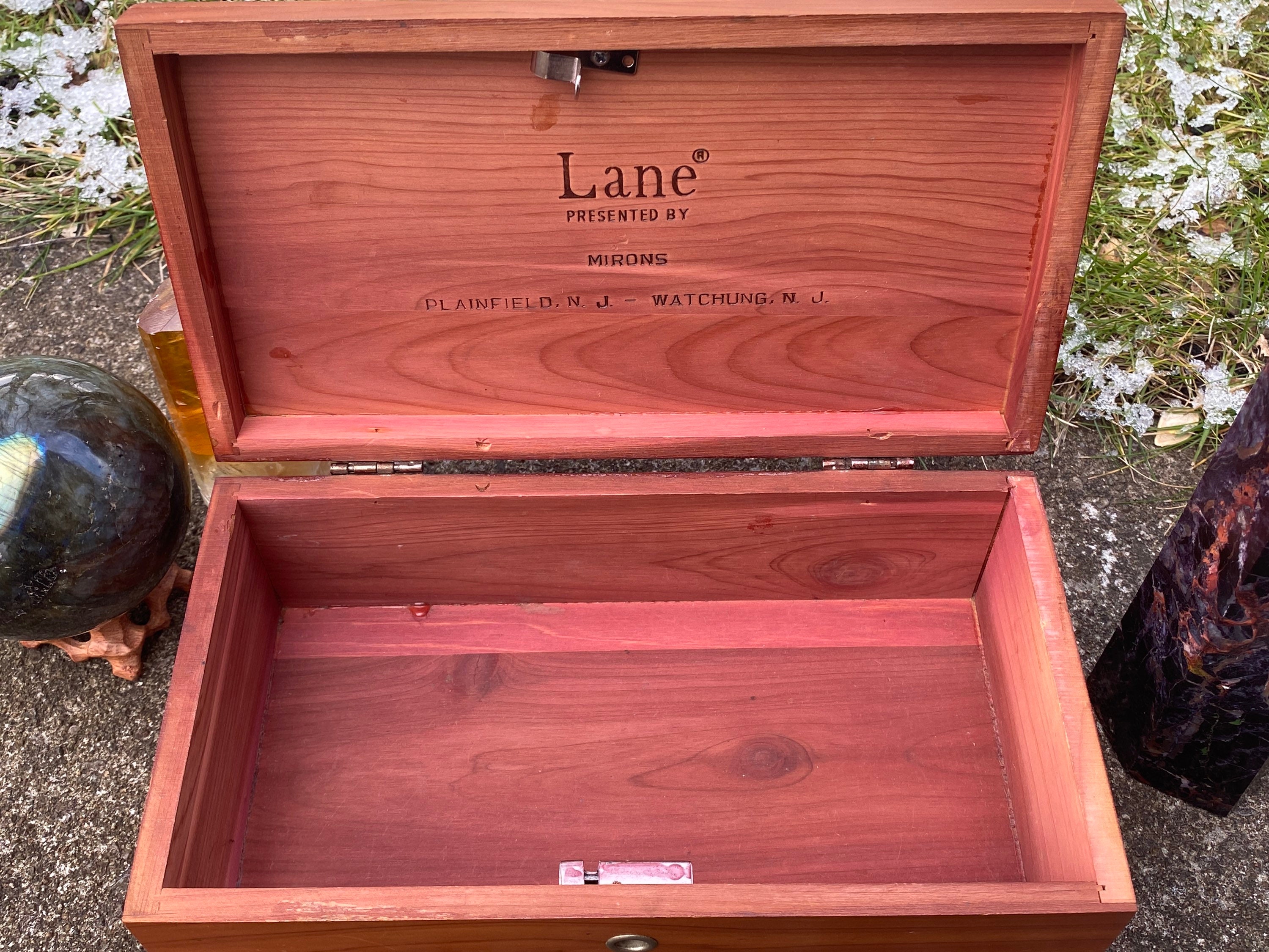 Vintage Lane Cedar Box With Hand Carved and Burned Redesign - Etsy