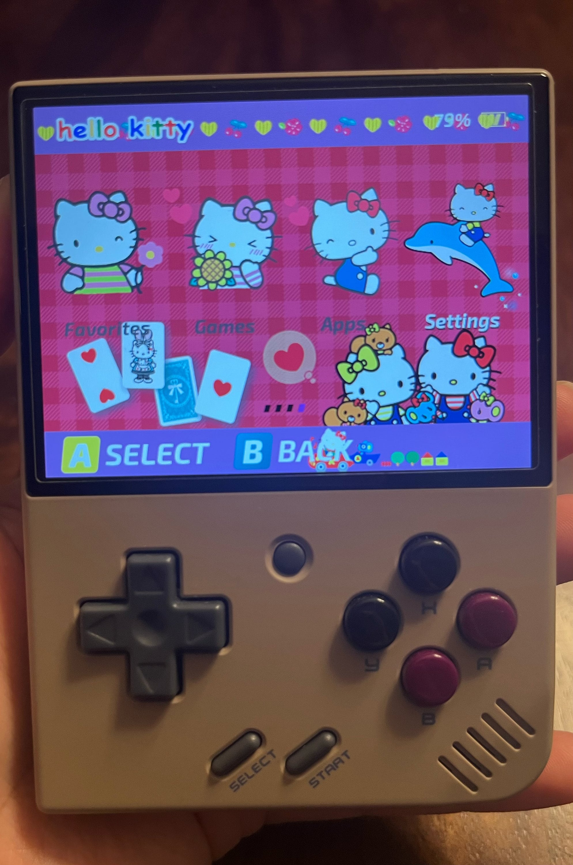 Super Cute Pink Cartoon Theme for Miyoo Mini Plus Custom Installation ...