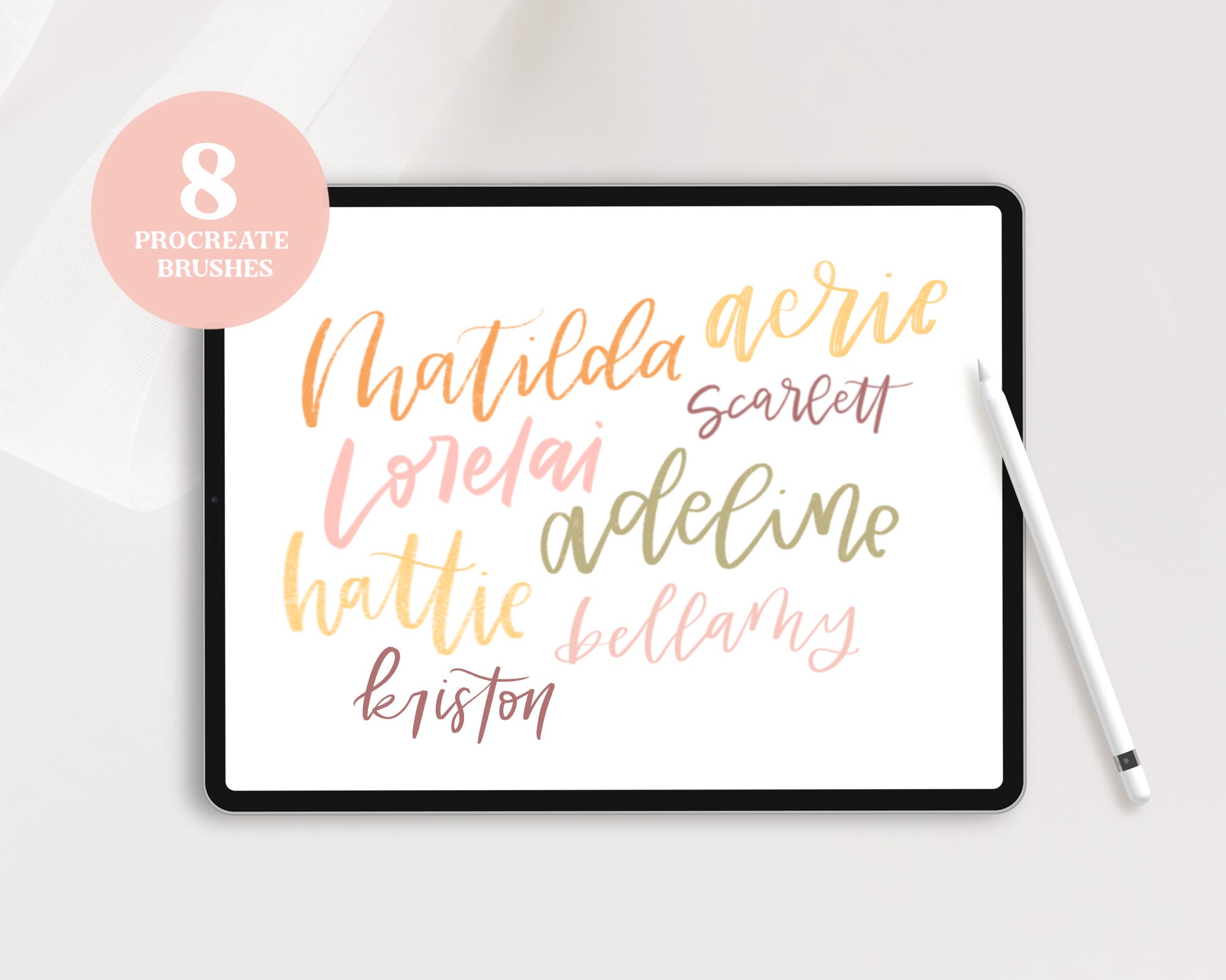 Procreate Brushes Lettering Brushes Procreate Calligraphy - Etsy