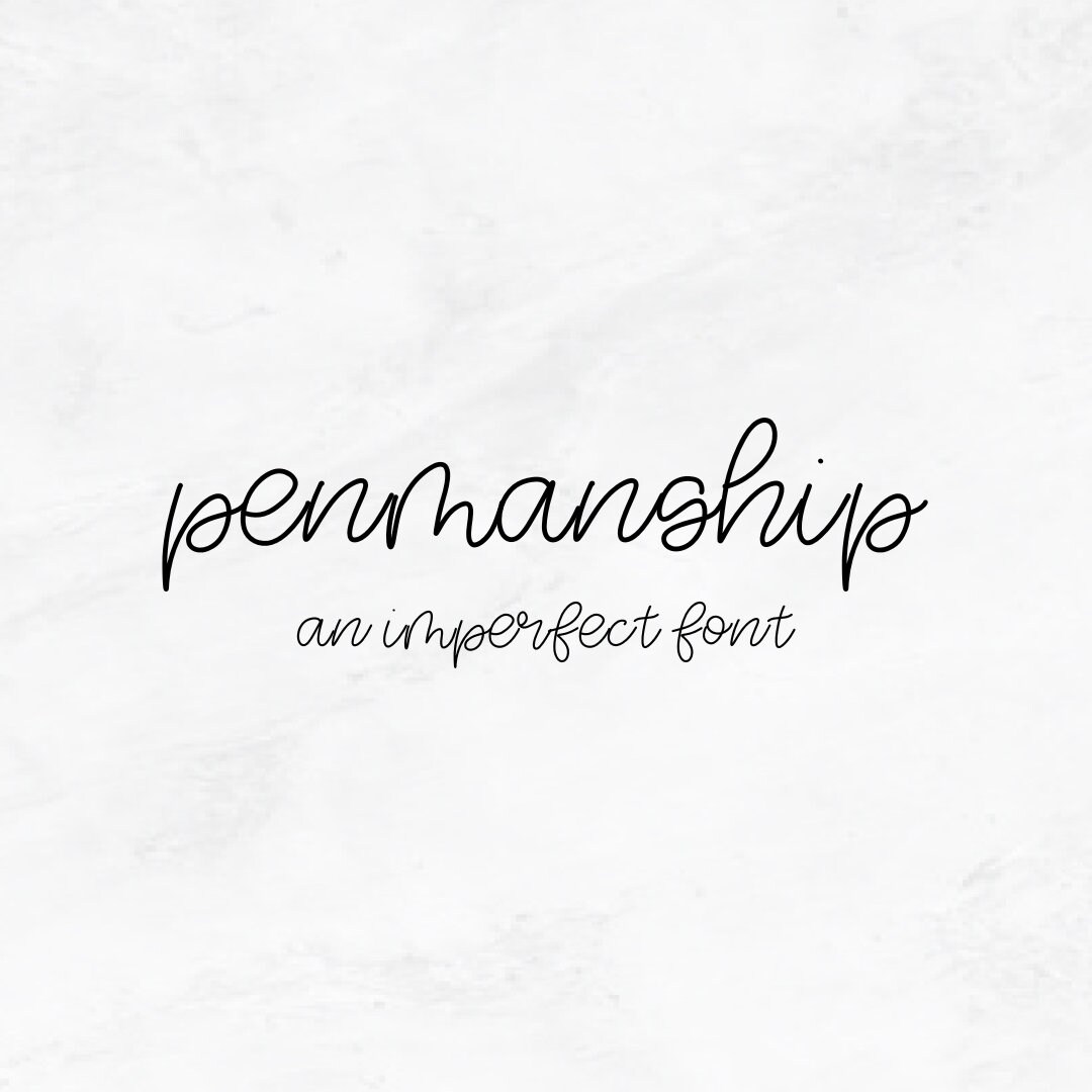 Cute Handwritten Cursive Font, Girly Teacher Classroom Crafting ...