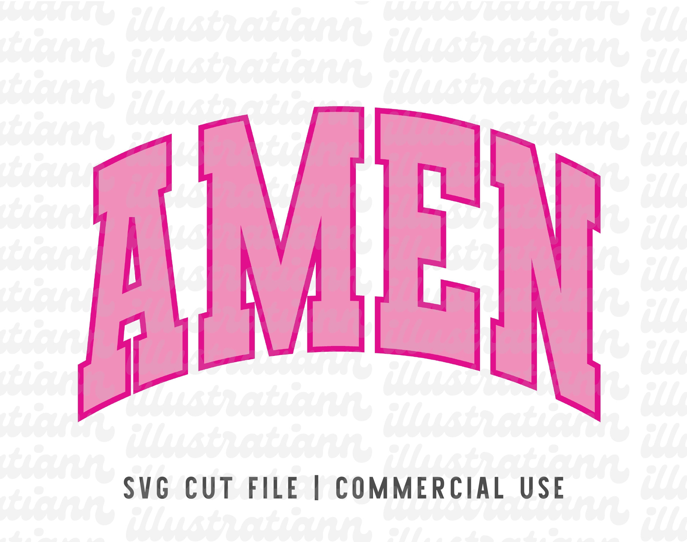 Vintage Varsity Amen SVG Commercial Use File DIY Cricut Shirt - Etsy