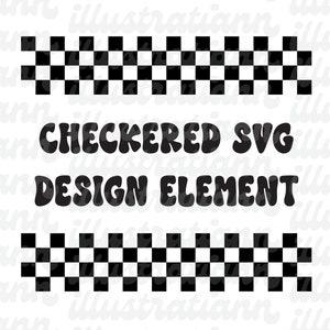 Checkered SVG Design Element Checkerboard Clip Art Retro - Etsy