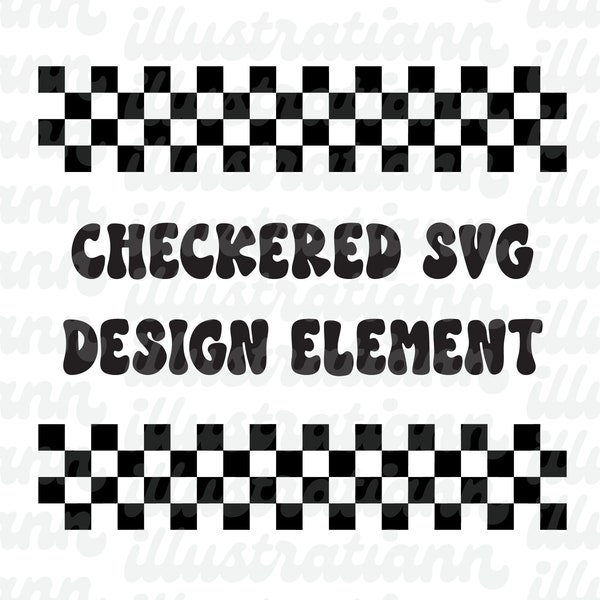 Retro Checkered Board Svg - Etsy