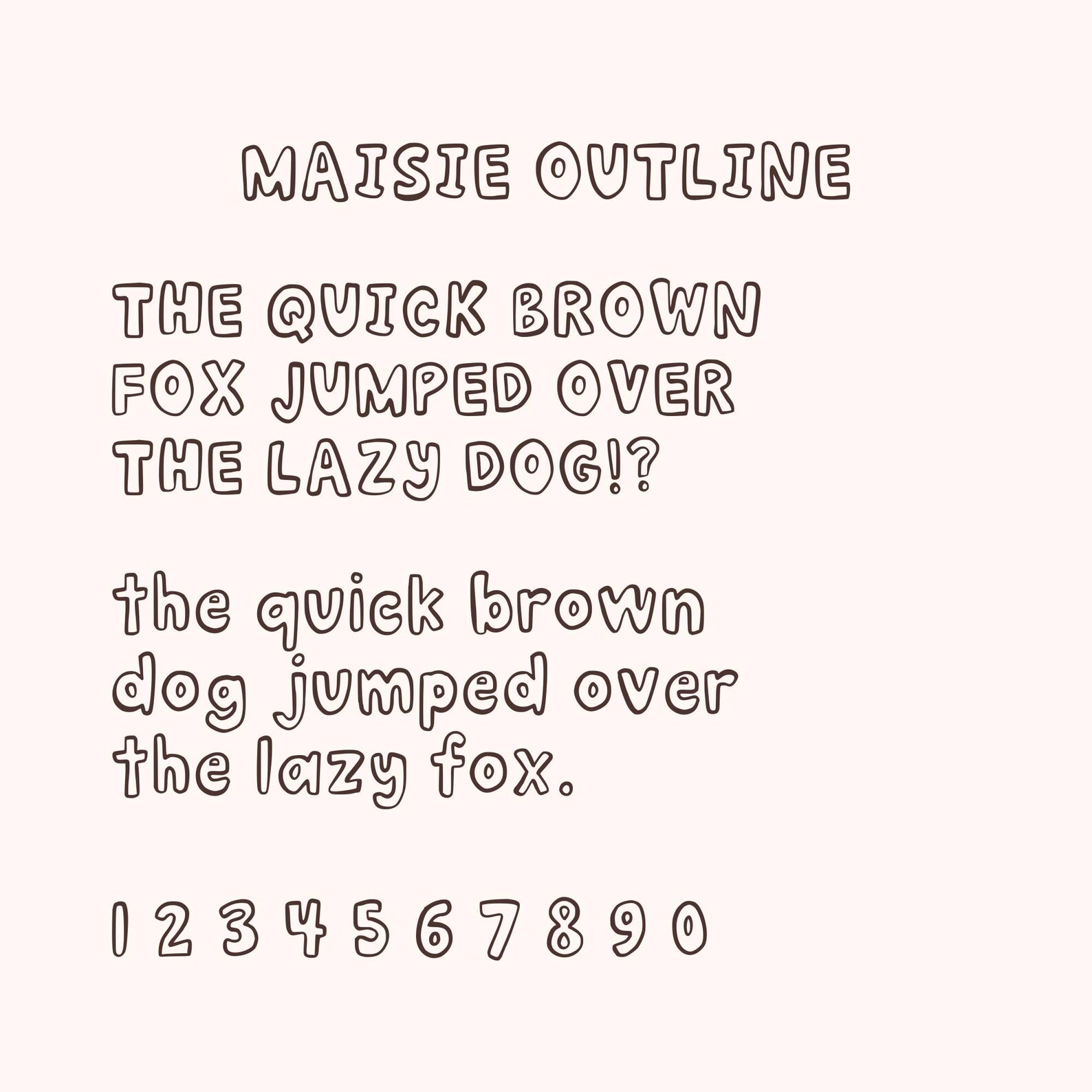 Chunky Outline Font Duo Handwritten, Whimsical Outlined Filled Font ...