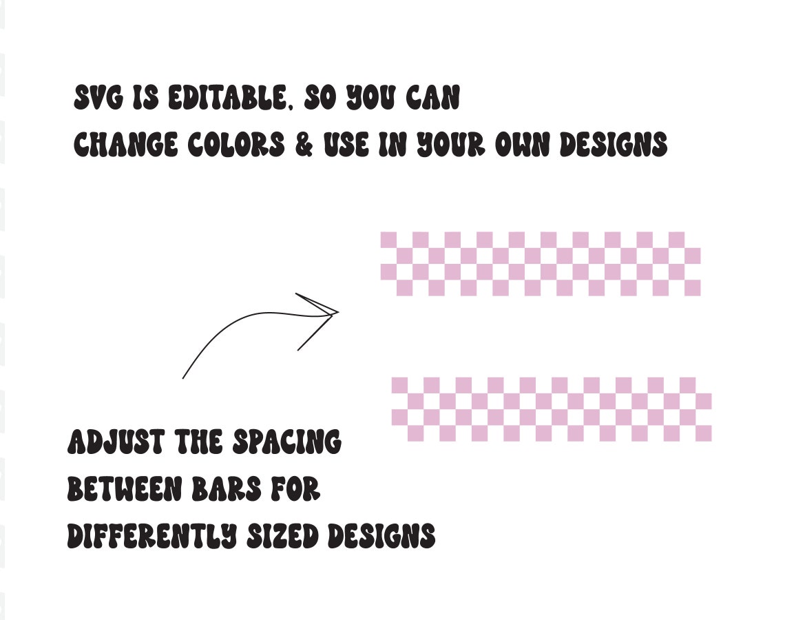 Checkered SVG Design Element Checkerboard Clip Art Retro - Etsy