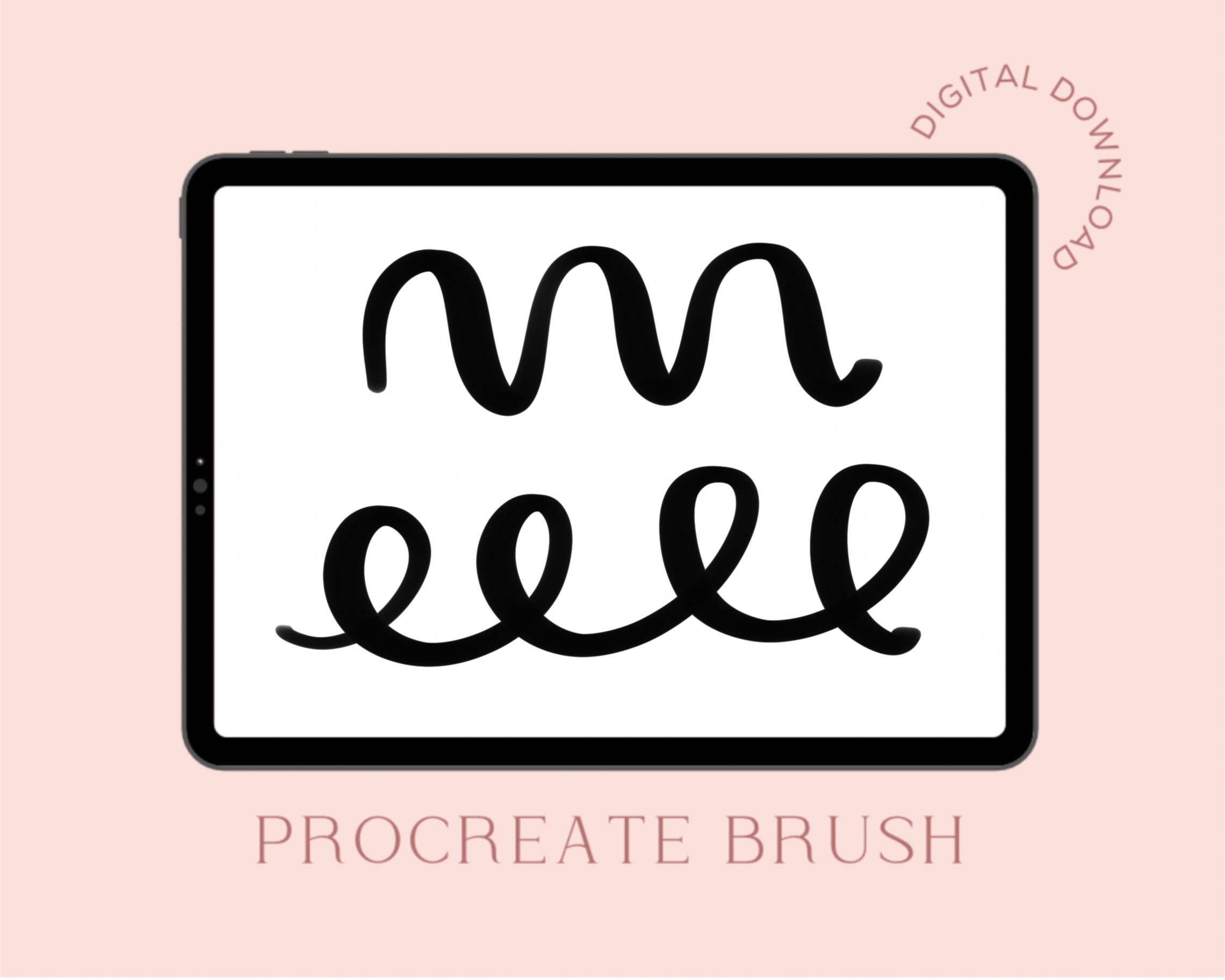 Adele Procreate Lettering Brush, Instant Download, iPad Lettering Brush ...