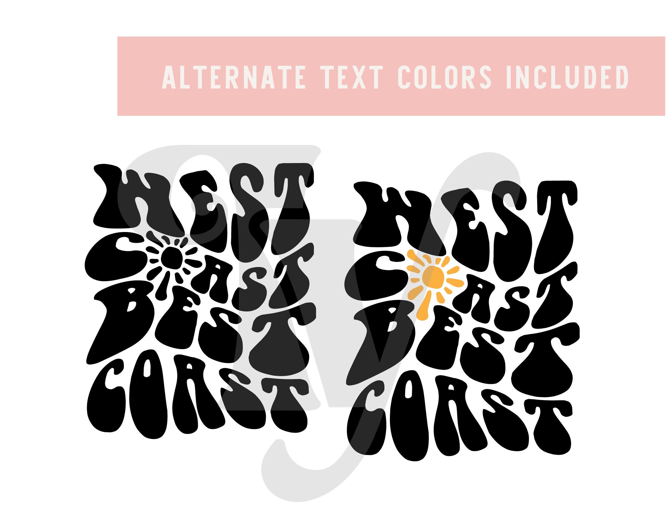 West Coast Best Coast Svg for Cricut, Commercial Use Svg File ...