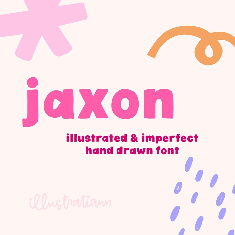 Hand Drawn Font Bundle, Handwritten Font Set, Artists Fonts, Canva Font ...