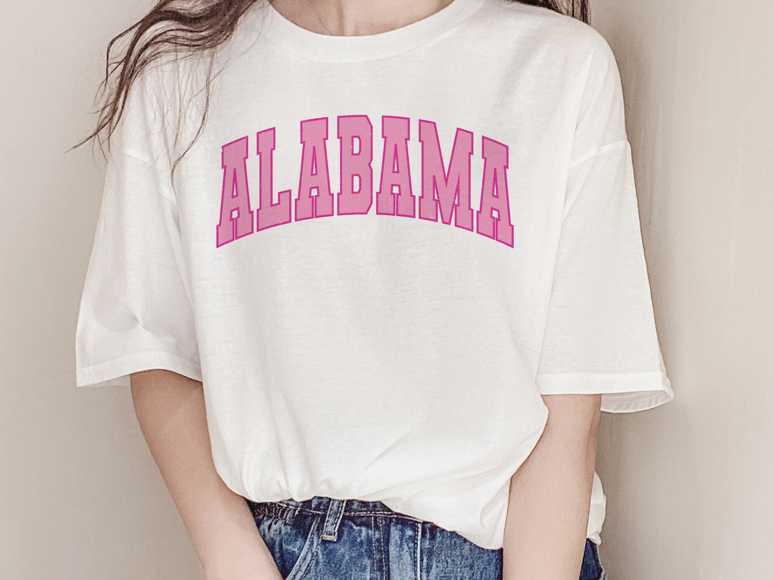 Vintage Varsity Alabama Png for Sublimation, Trendy Travel State ...