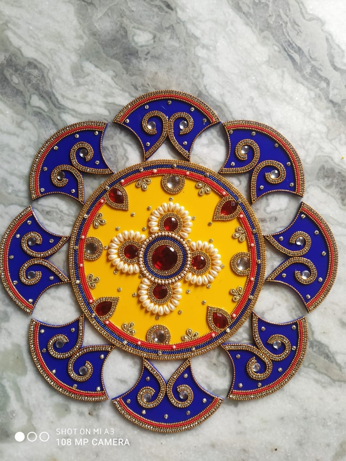 Buy Indian Rangoli Handmade Acrylic Rangoli for Home and Temple Online ...