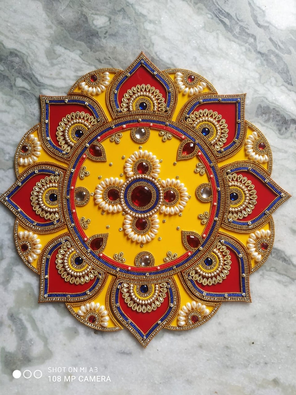 Buy Indian Rangoli Handmade Acrylic Rangoli for Home and Temple Online ...