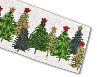 Christmas Beaded Table Runner - Etsy
