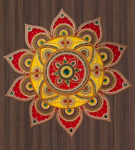 Handmade Acrylic Rangoli for Home and Temple Decor - Etsy