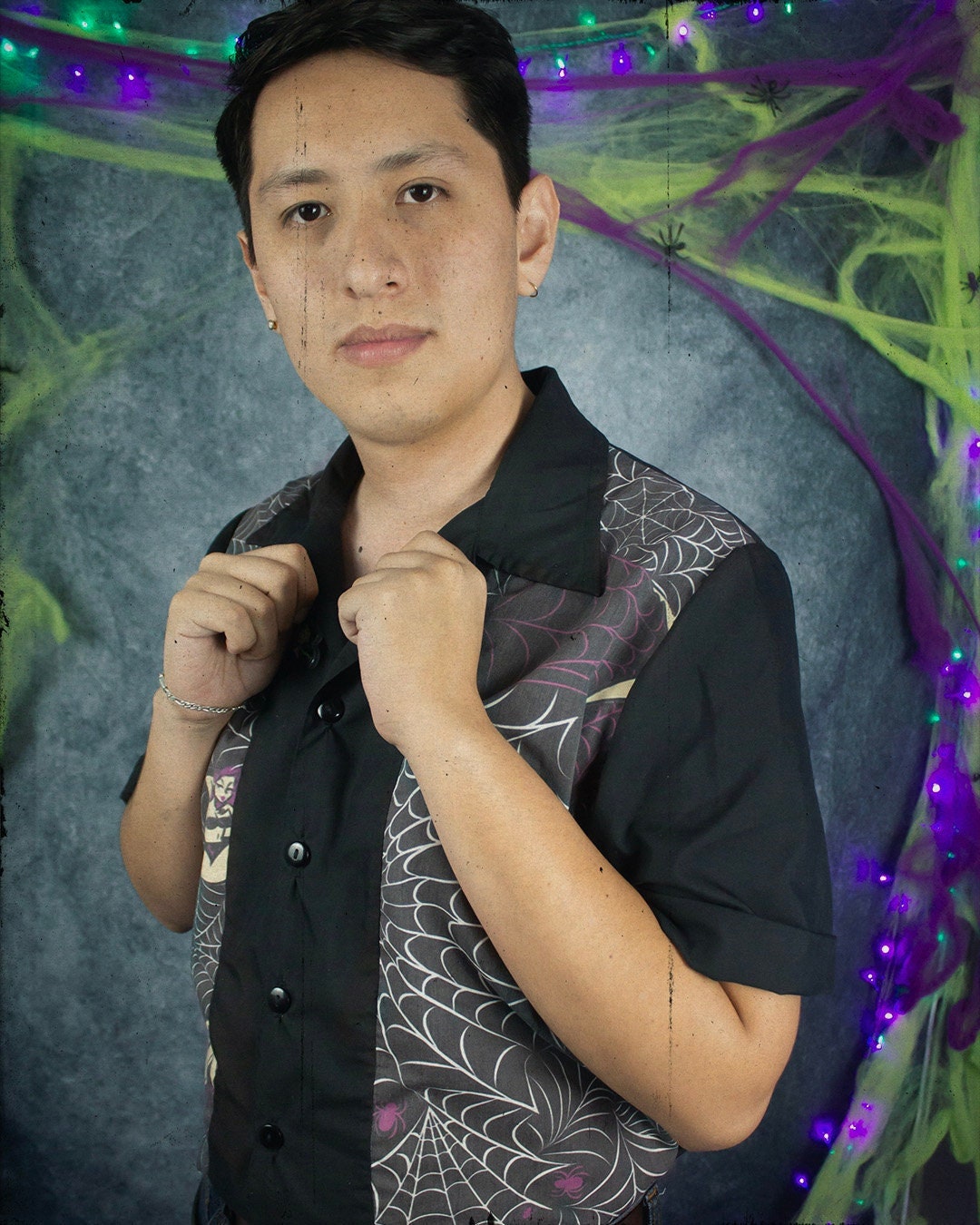 Atomic Shirt / 50s Style / Mid Century Modern / Purple Shirt ...