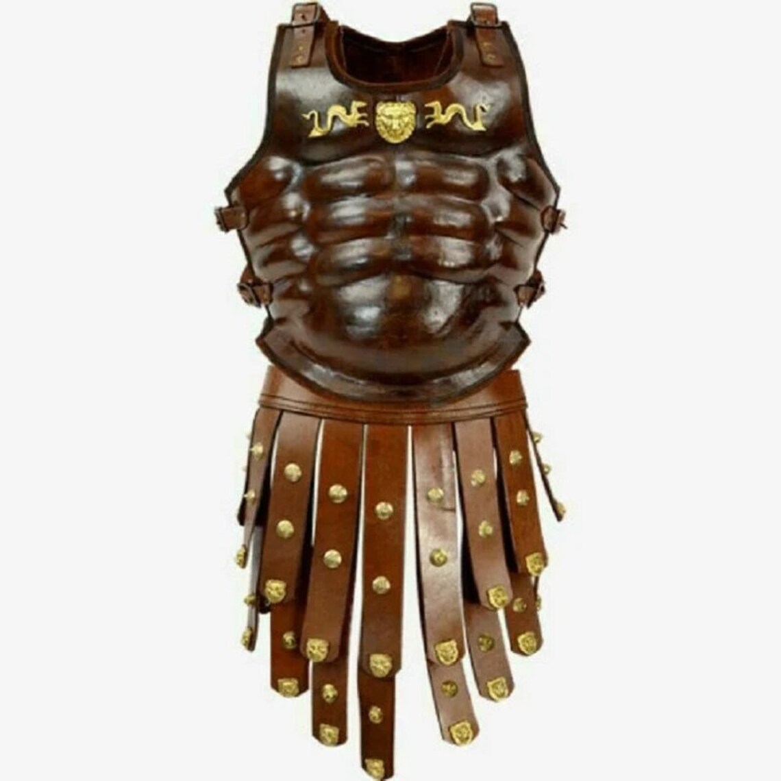 Greek Knights Roman Leather Muscle Body Armor Sca Armor Chest Plate ...