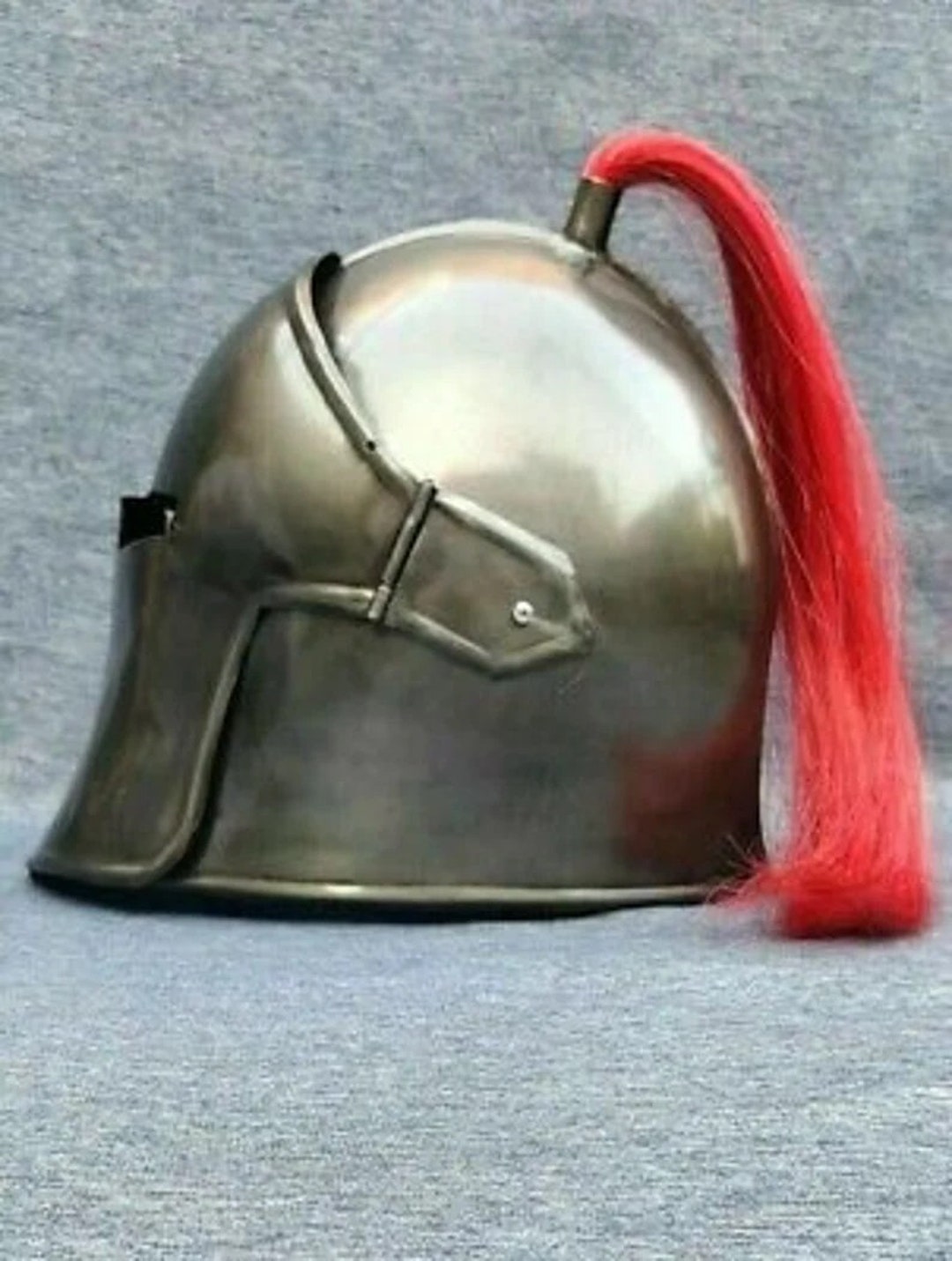 Medival Steel Helmet Cosplay Barbuda Helmet Great Barbuda Knight ...