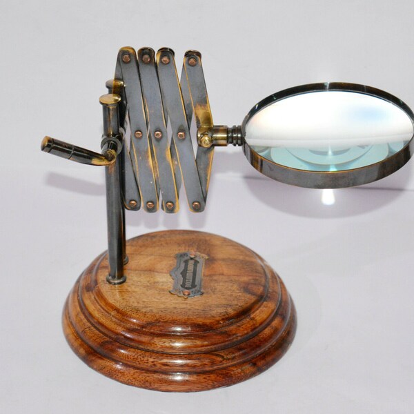 Antique Desk Magnifying Glass - Etsy