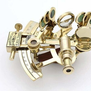 Antique Brass Nautical Astrolabe Ship's Sextant 4'' Marine Maritime ...