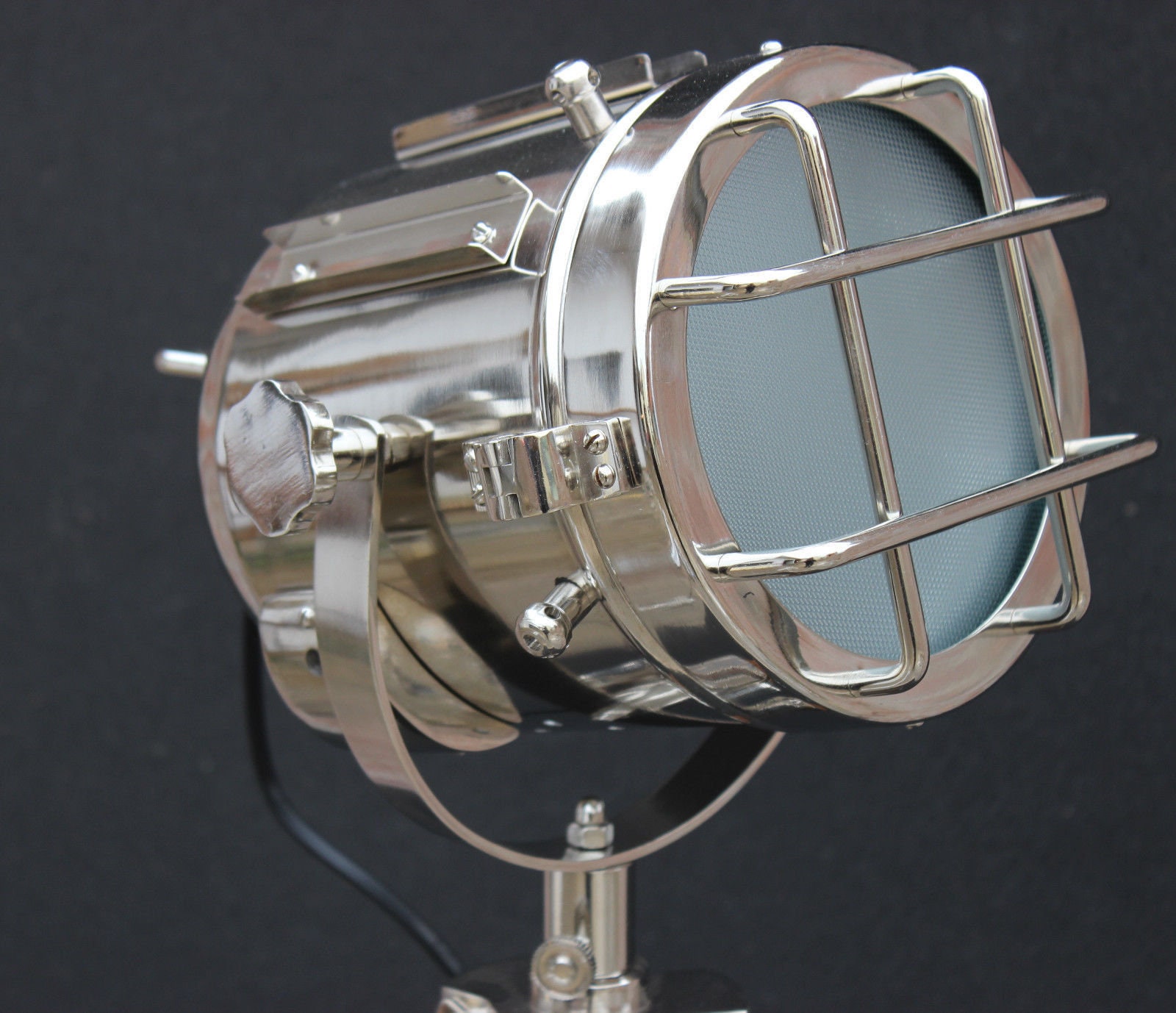 Hollywood Modern Studio Searchlight Nautical Tripod Floor Lamp Home ...