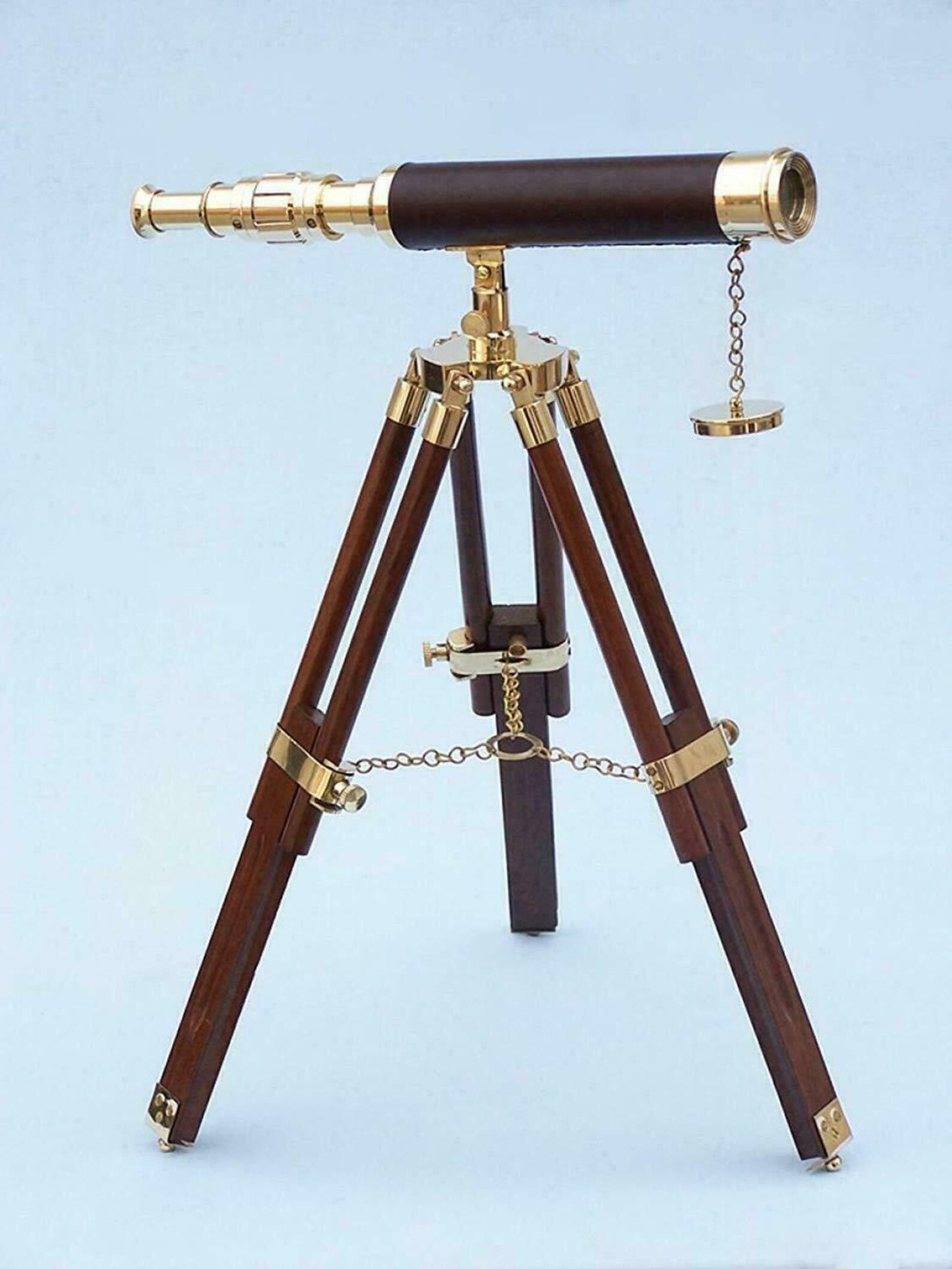 Antique Nautical Brass Vintage Astro 14 Floor Standing Telescope With ...