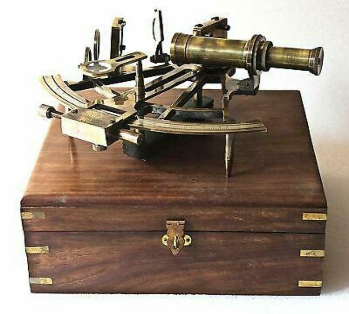 Antique Heavy German Ship's Sextant Astrolabe Instrument - Etsy