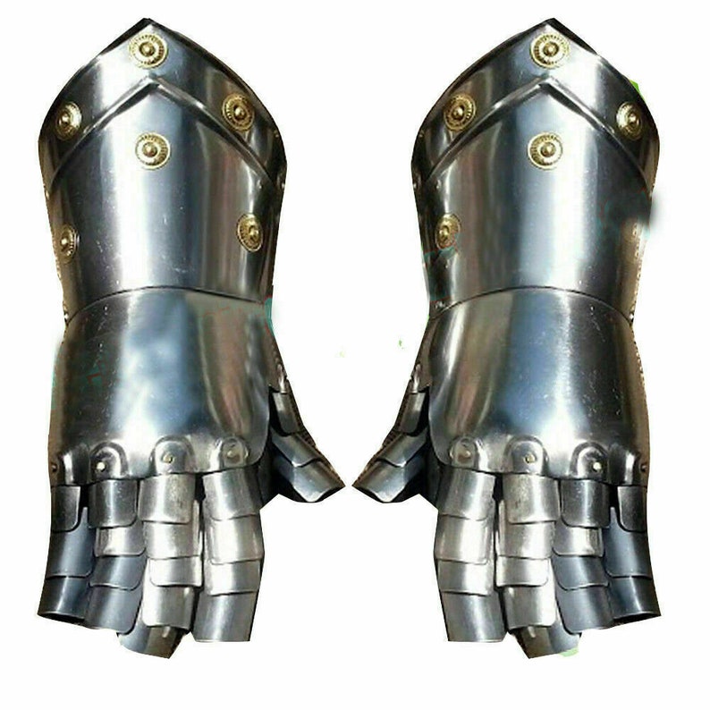Medieval Knight Gauntlet Gothic Steel Gloves Hand Gloves - Etsy