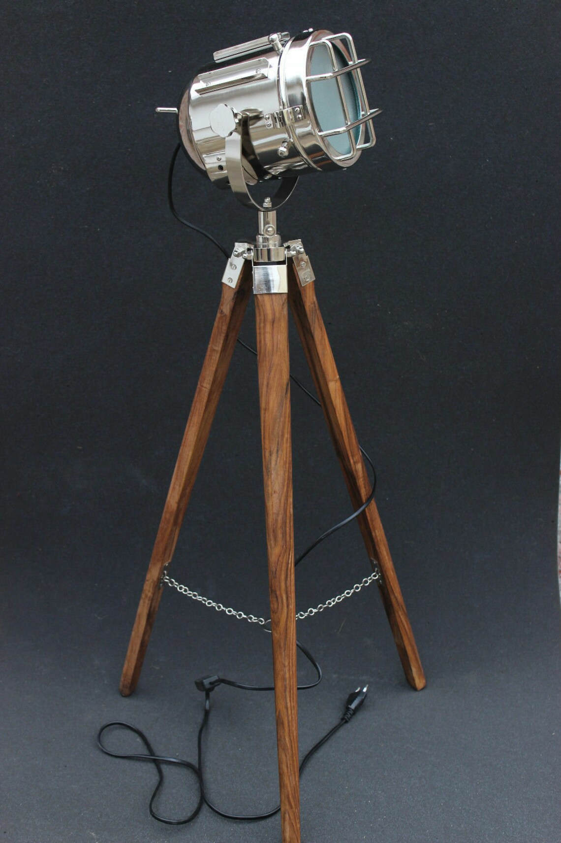 Hollywood Modern Studio Searchlight Nautical Tripod Floor Lamp - Etsy