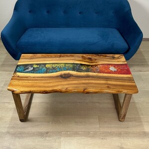Spaceships Epoxy Table, Cosmic Space Table, Starry Sky Space Theme ...