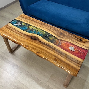 Spaceships Epoxy Table, Cosmic Space Table, Starry Sky Space Theme ...