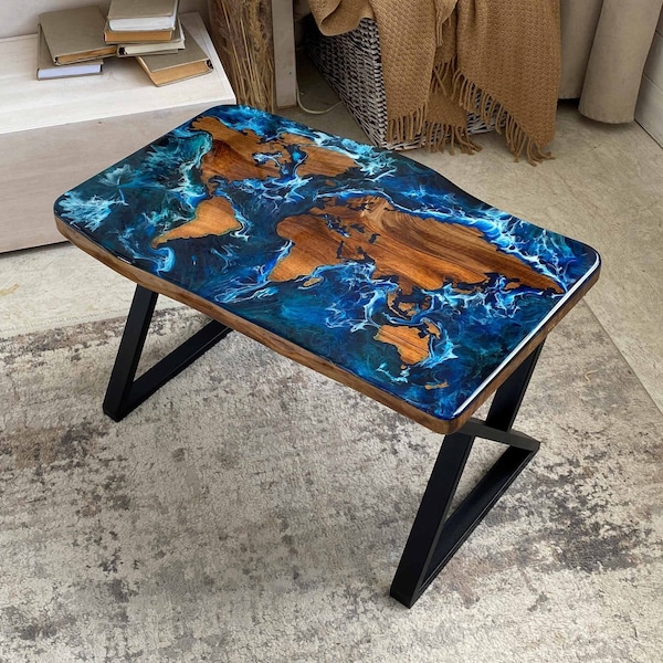 Epoxy Resin World Map - Etsy