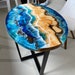 Oval Epoxy Resin Table Customizable Table Kitchen Dining - Etsy