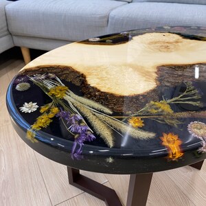 Dry Flowers Art Table Pressed Flowers Table Table for Living - Etsy
