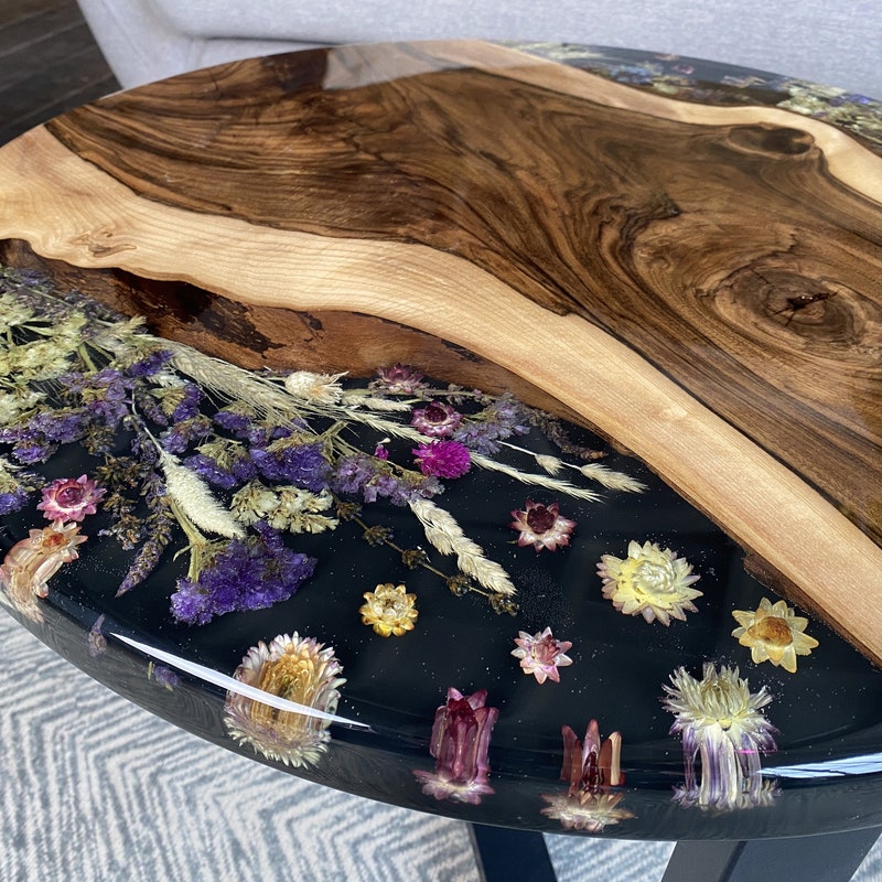 Flowers in Resin Coffee Table - Etsy