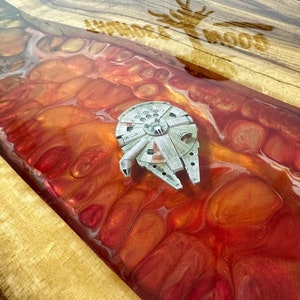 Spaceships Epoxy Table, Cosmic Space Table, Starry Sky Space Theme ...