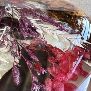 Pressed Flower Epoxy Table Art Table Floral Resin Design - Etsy