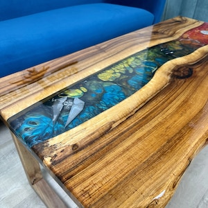 Spaceships Epoxy Table, Cosmic Space Table, Starry Sky Space Theme ...