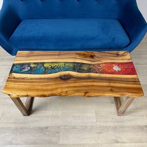 Spaceships Epoxy Table, Cosmic Space Table, Starry Sky Space Theme ...