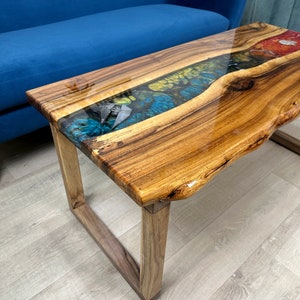 Spaceships Epoxy Table, Cosmic Space Table, Starry Sky Space Theme ...