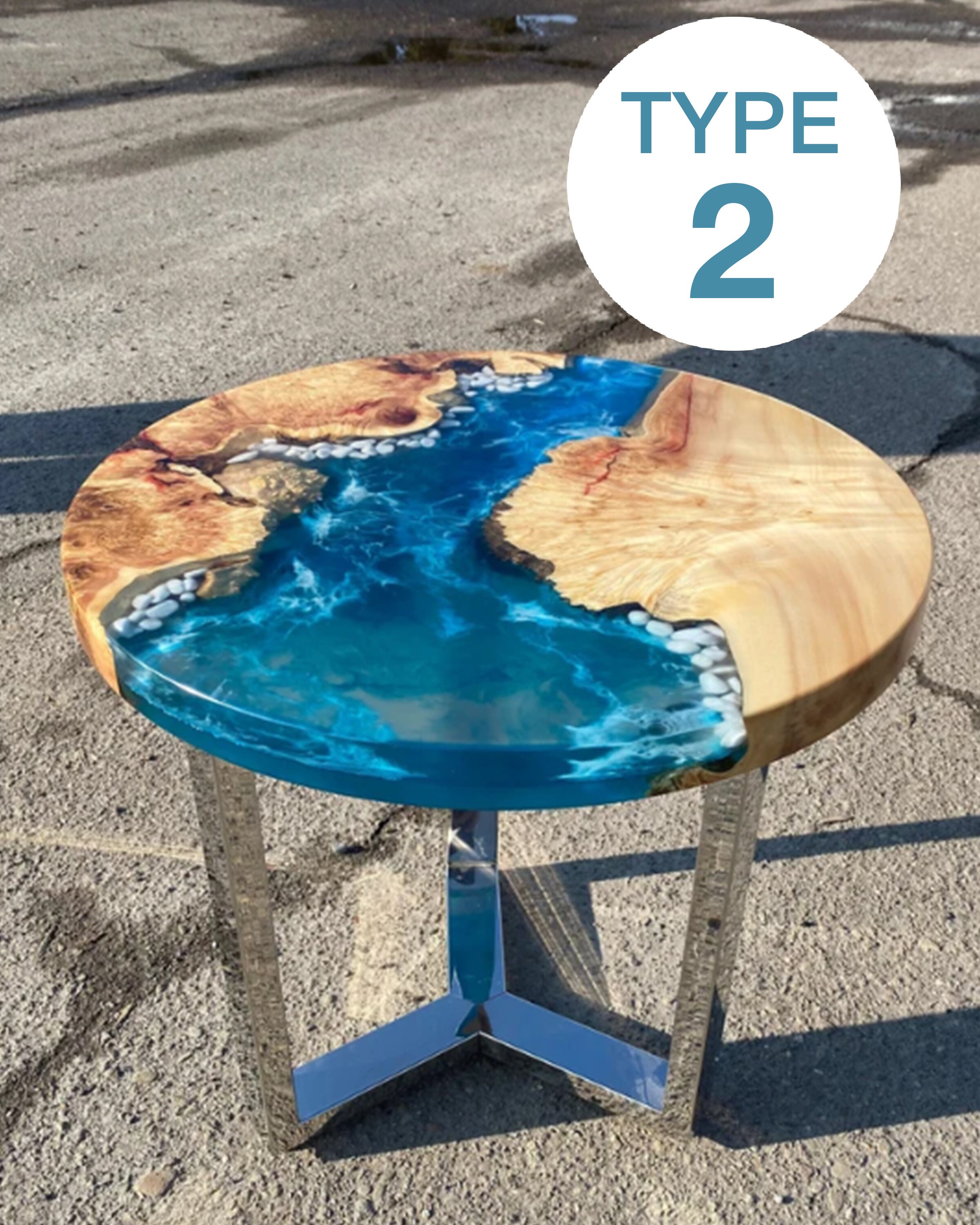 Custom Epoxy Table Round Epoxy Table Round Dining Table - Etsy
