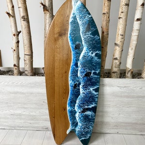 Surfboard Coffee Table, Surf Table, Epoxy Resin Coffee Table, Coastal ...