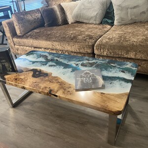 Custom Order Ocean Wave Table for Living Room Epoxy Resin - Etsy